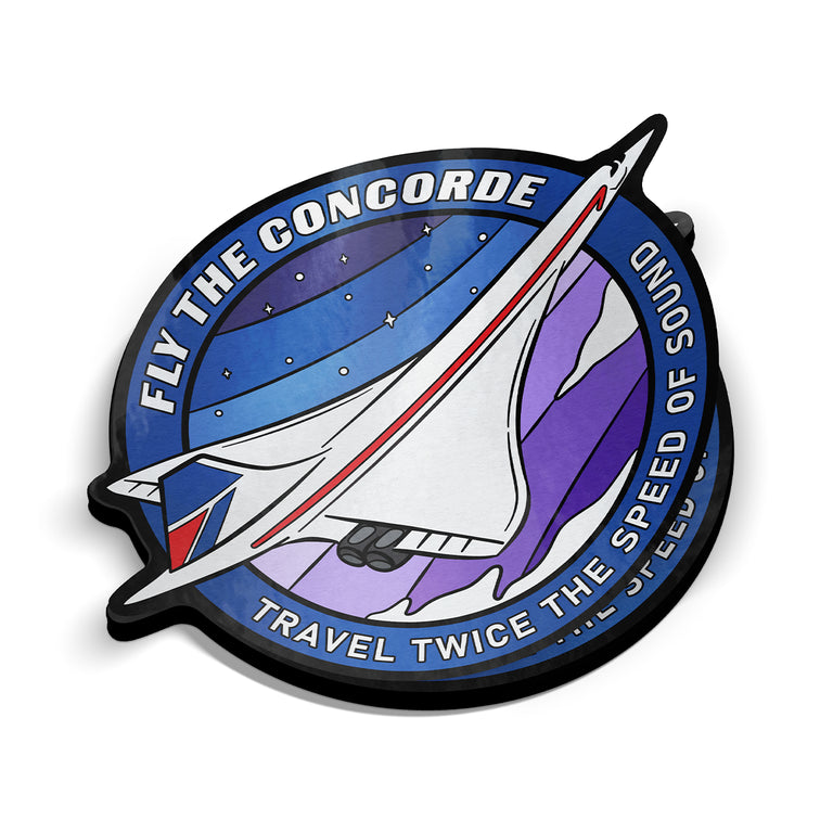 Holographic Concorde Sticker – OHOAT!